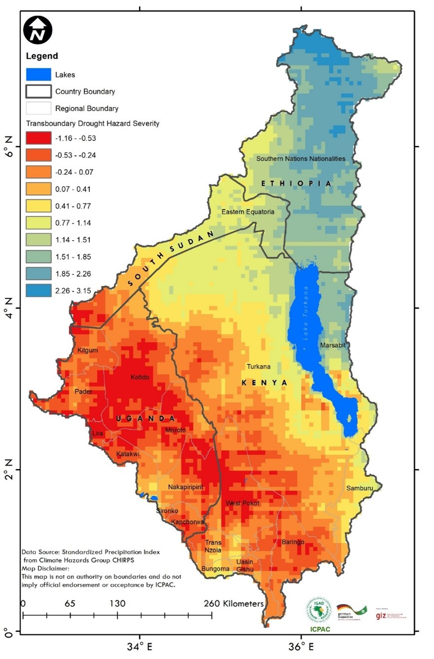 Transboundary Drought Hazard Severity Map — ICPAC Geoportal